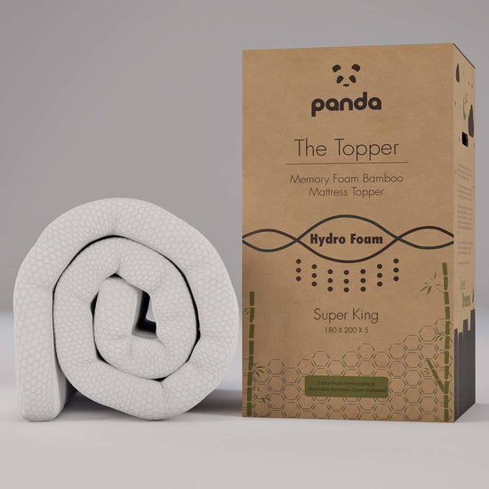Panda Memory Foam Bamboo Mattress Toppers Available in 4 Sizes ...